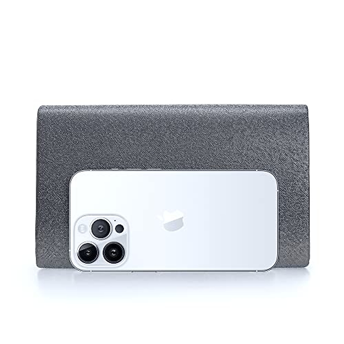 IXEBELLA Women PU Clutch Bag Evening Formal Handbag Wedding Clutch Cocktail Prom Party Purse (Pewter)