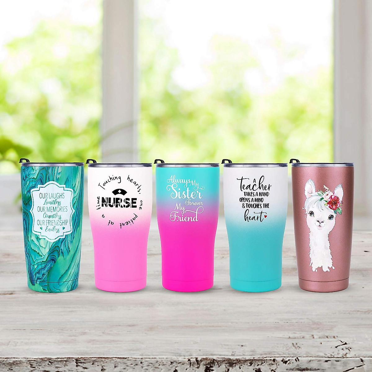 AAtlonia Teacher Gifts, Teacher Tumbler-A Teacher Takes a Hand, Opens a Mind & Touches The Heart- Teacher Mug Appreciation Gifts, Teacher Retirement Gifts for Women, Teacher Cup (Rose Gold, 20OZ)