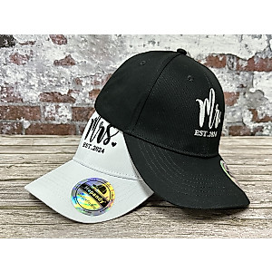 Embroidered Matching Mr Mrs EST 2024 Hats, Black White Bride Groom Dad Hat Baseball Caps, Gifts for Anniversary Newlywed Honeymoon