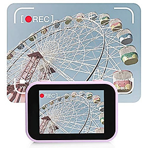 01 Kids Cameras, Previewing Children Camera, 3.5 Inch LCD Flash Mode Mp3 Player Birthday Gifts for Girls Kids Toddlers(Pink)