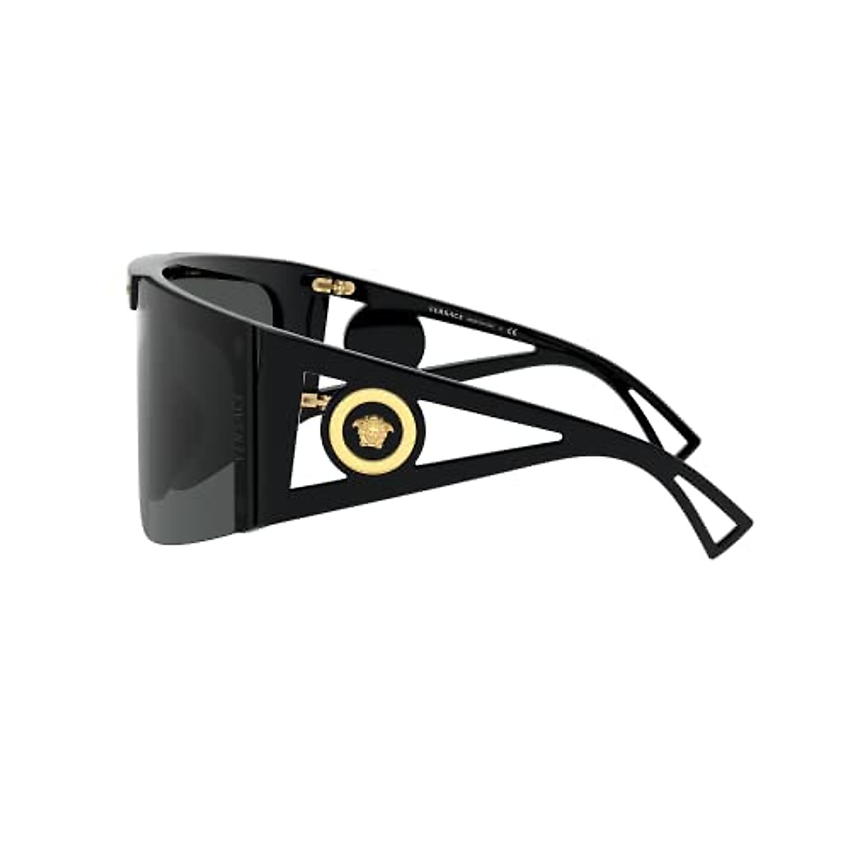 Versace Woman Sunglasses Black Frame, Dark Grey Lenses, 0MM