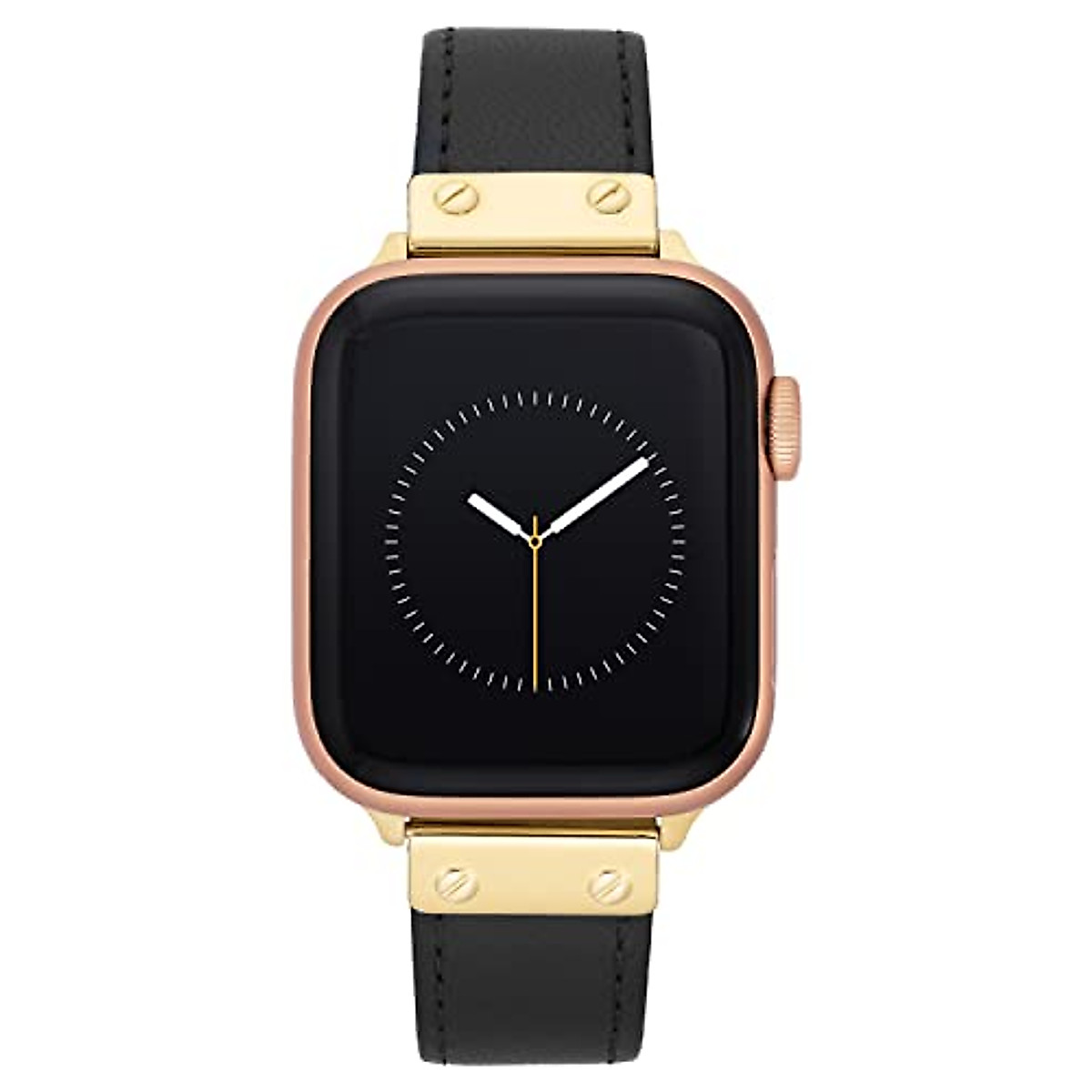 Anne Klein Leather Fashion Band for Apple Watch Secure, Adjustable, Apple Watch Band Replacement, Fits Most Wrists