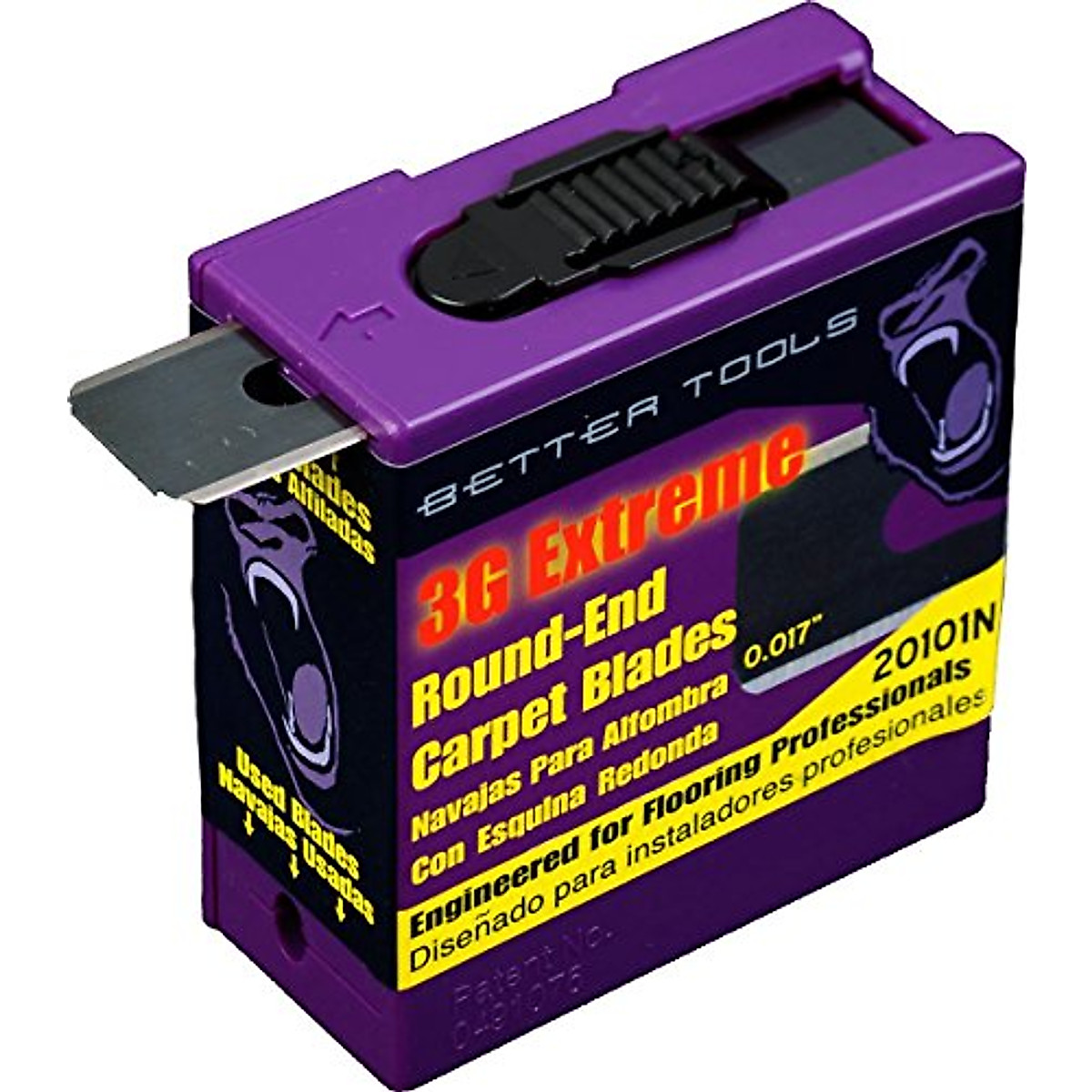 Carpet Blades - Round End (3 Each 100 Blades/Dispensers) Better Tools 20101N