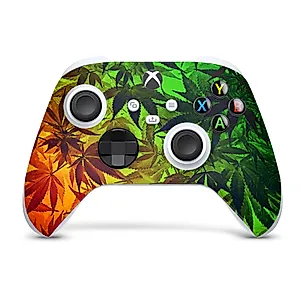 GNG Weed Skins Compatible with Xbox Series X Console Decal Vinal Sticker + 2 Controller Set