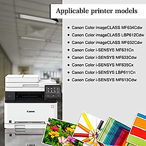 JC Toner Compatible for Canon 045 045H 045A Toner Cartridge for use with Canon ImageCLASS MF634Cdw MF632Cdw LBP612Cdw LBP613Cdw LBP611Cn Series Printer