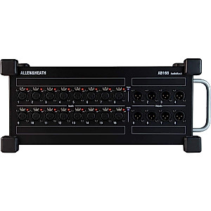 Allen & Heath AB168 Remote Audio Rack/Portable Stage Box for GLD and Qu Series, 16 XLR Input, 8 XLR Output (AH-AB-168)