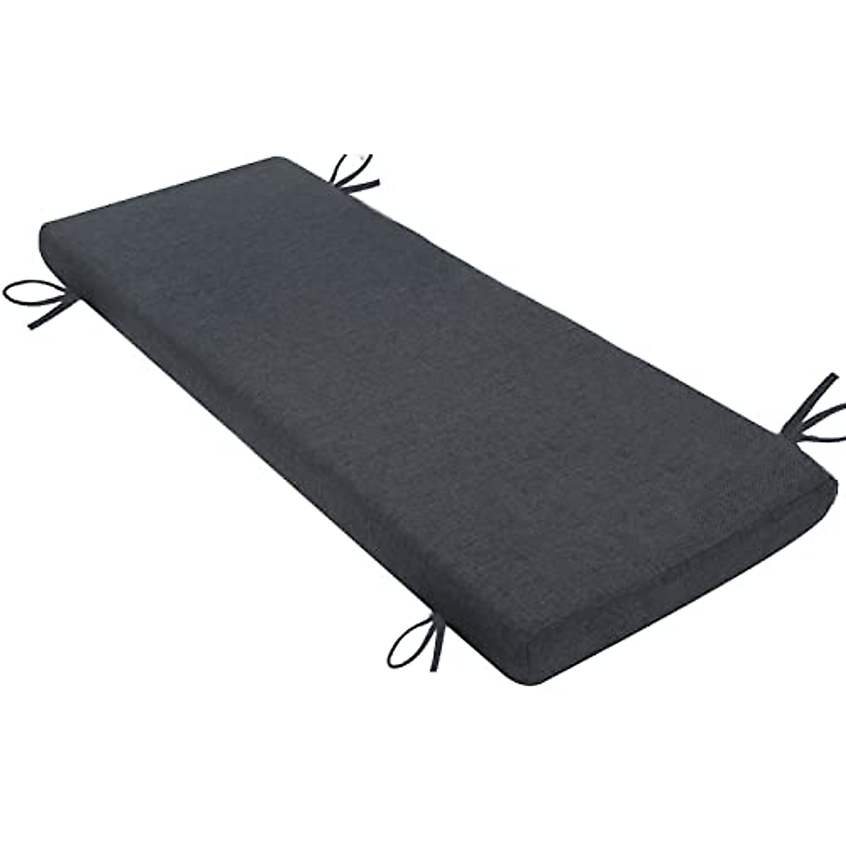 MYLSMPLE Bench Cushion Chair Pad Outdoor Bench/Swing Cushion Slip Cover Water Resisitant UV Protection Indoor Patio Furniture Cushion Cover with Zipper Replacement Cover (36"X18"X2", Dark Grey)