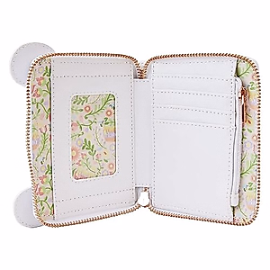 Disney Winnie the Pooh Cosplay Folk Floral Zip Around Wallet