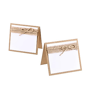 CHILDWEET 10Pcs Rustic Chic Guest Party Place Cards for Table Setting Elegant Name Tags for Wedding Reception Banquets and Events for Guest Seating Arrangements