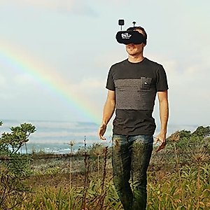 The Bigly Brothers True Diversity FPV Goggles, EV800D FX Edition, Improved Battery Life & Upgraded Recording Resolution @720p & Screen Resolution @800 x 480 5.8G 40CH FPV Goggle Build-in DVR