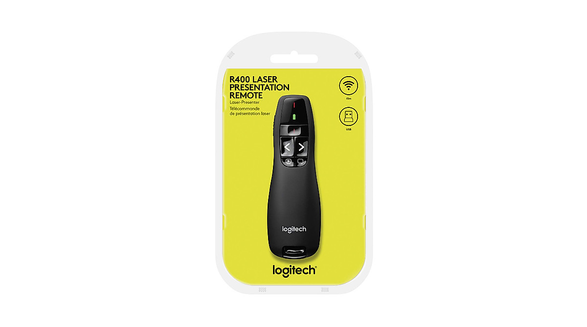 Logitech Wireless Presenter R400 - Laser Pointer & Remote Control