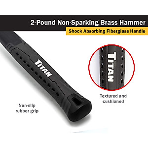 Titan - 2 Lb. Brass Non-Sparking Hammer (63216)