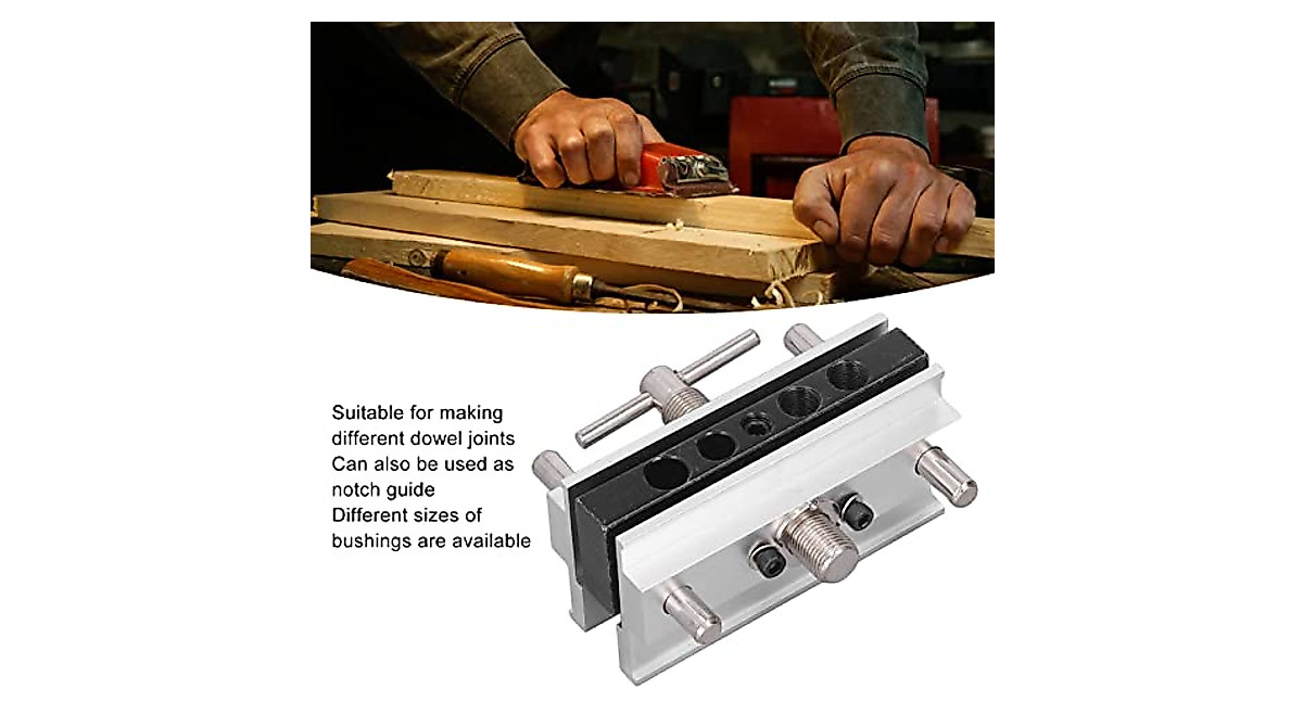 Self Centering Dowel Jig Kit for Precise Woodworking & Joints