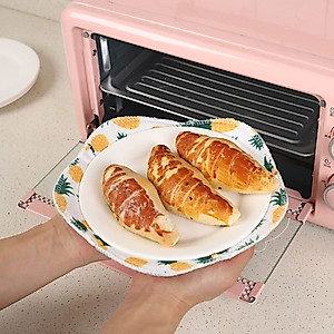 Cabilock Hot Bowl Holder 2pcs Insulated Bowl Holder Microwave Bowl Cozy Plate Huggers Safe Plate Huggers for Microwave Heating Soup Leftover Food Meals Hot Bowl Cozy