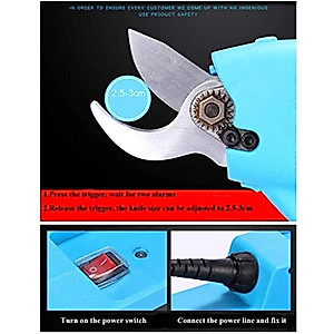 ATAAY Professional Electric Pruning Shears Electric Pruning Shears Fr It Tree Branch Scissors, Rechargeable Garden Cutting Machine Gardening Tool Cutting Diameter