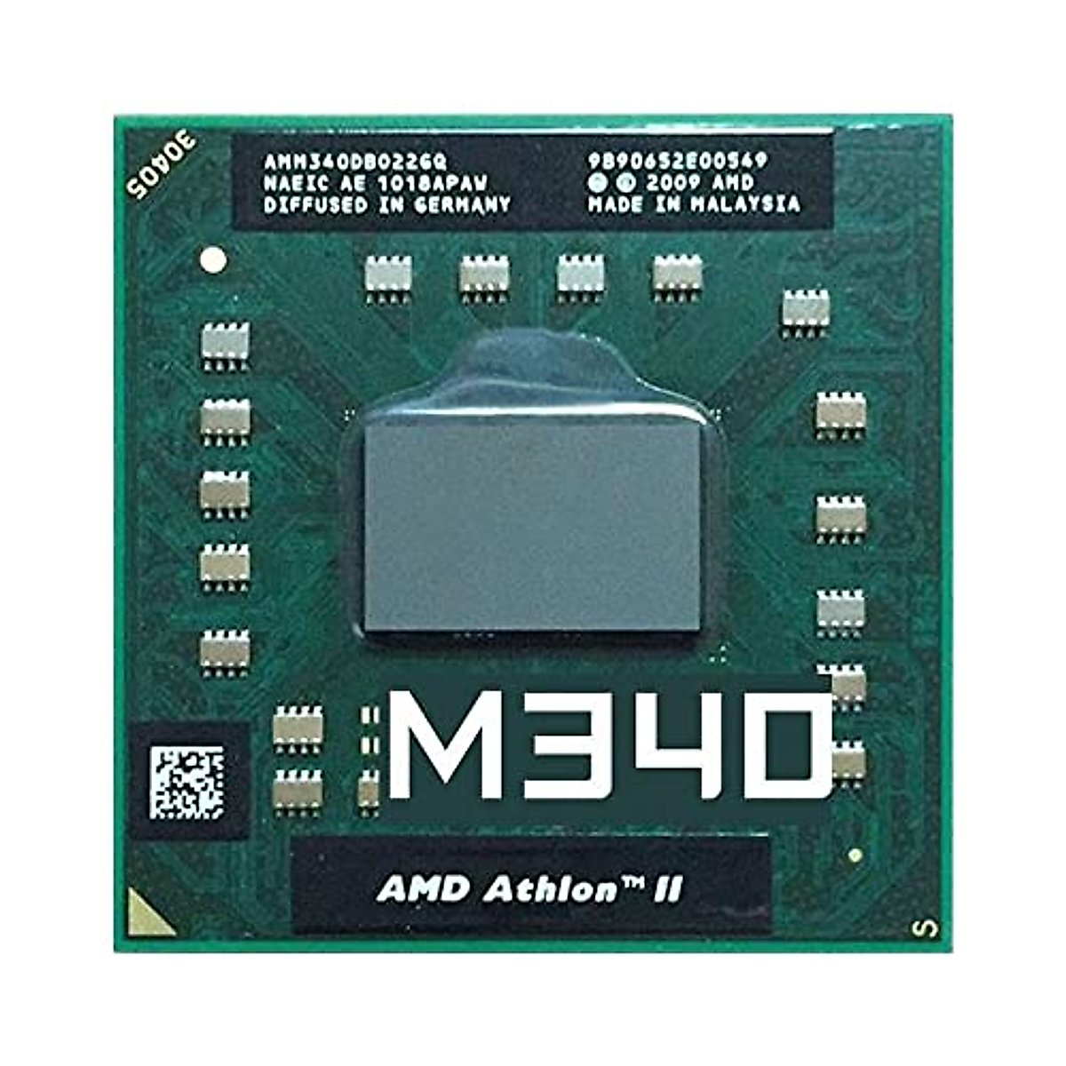 AMD Athlon II M340 Laptop CPU Used 2-Core 2-Thread Mobile Processor 2.2 GHz 1M 35W Socket S1