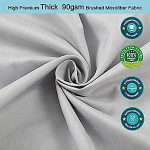 Crib Sheets, Crib Sheets for Boys | Baby Boy Crib Sheets | Microfiber Crib Fitted Sheet for Standard Crib and Toddler Mattress (Gray and Navy, 2 Pack)