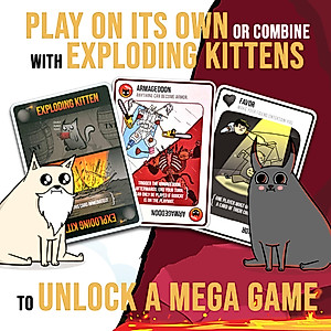 Exploding Kittens Good vs. Evil - 2-5 Players - Ages 7+ - Inspired by Netflix Show - High Stakes Family Card Game - Ideal for Party, Family Night - Animated Netflix Show