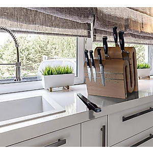 Arte Legno knife block, Small, Walnut