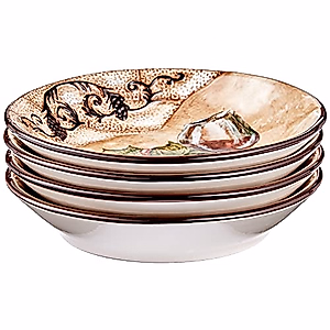 Certified International French Sunflowers Soup/Pasta Bowl, 9.25-Inch, Set of 4