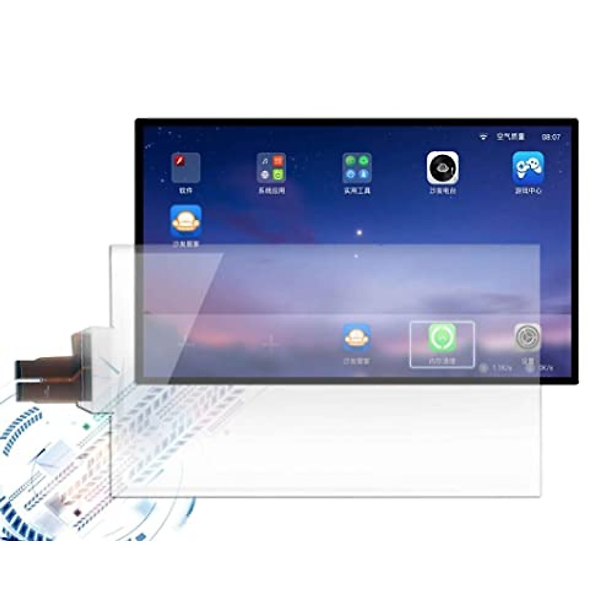 Multi Touch foil Film for 50Inch IR Touch Frame Window Display Capacitive Touch Switch for Interactive Touchscreen