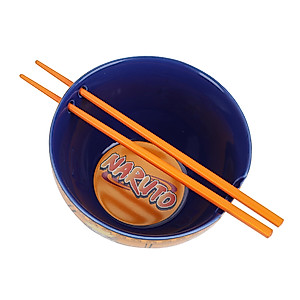 Bioworld Naruto Ceramic Ramen Bowl and Plastic Chopsticks Set