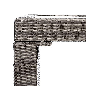 SAFAVIEH Outdoor Collection Horus Grey Brown/White Cushion 7-Piece Dining Set PAT7502C