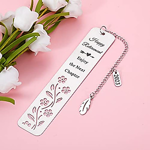 Retirement Gifts Bookmark for Women Men 2023 Happy Retirement Gifts for Teacher Nurse Retired Gifts for Coworker Colleague Boss Farewell Leaving Senior Employee Appreciation Retirement Gifts Ideas