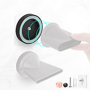 Kuflant Hair Dryer Attachment Holder Compatible with Dyson Hair Dryer Holder Wall Mounted, for Diffuser Smoothing Nozzle Professional Concentrator and Flyaway Hanging Storage Organizer, Black Color