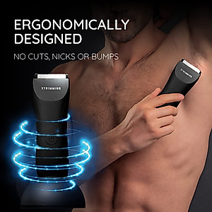 Xtrimming Pubic Hair Trimmer for Men - Waterproof Electric Body Trimmer for Men - Body Hair Trimmer for Men - Great Hair Razor Hygiene Fully, Cordless Trimmer, Rechargeable & Smooth Body Shaver
