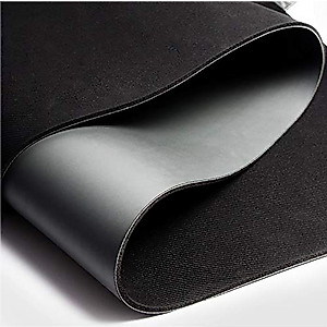 Ithonest PU Natural Rubber Yoga Mat with Alignment Lines,Pilates Exercise Non-slip Mats,Fitness Sports Slimming Training Eco Friendly mats & home 74"X26"(Included Carrying Strap and Mesh Bag) (Black)