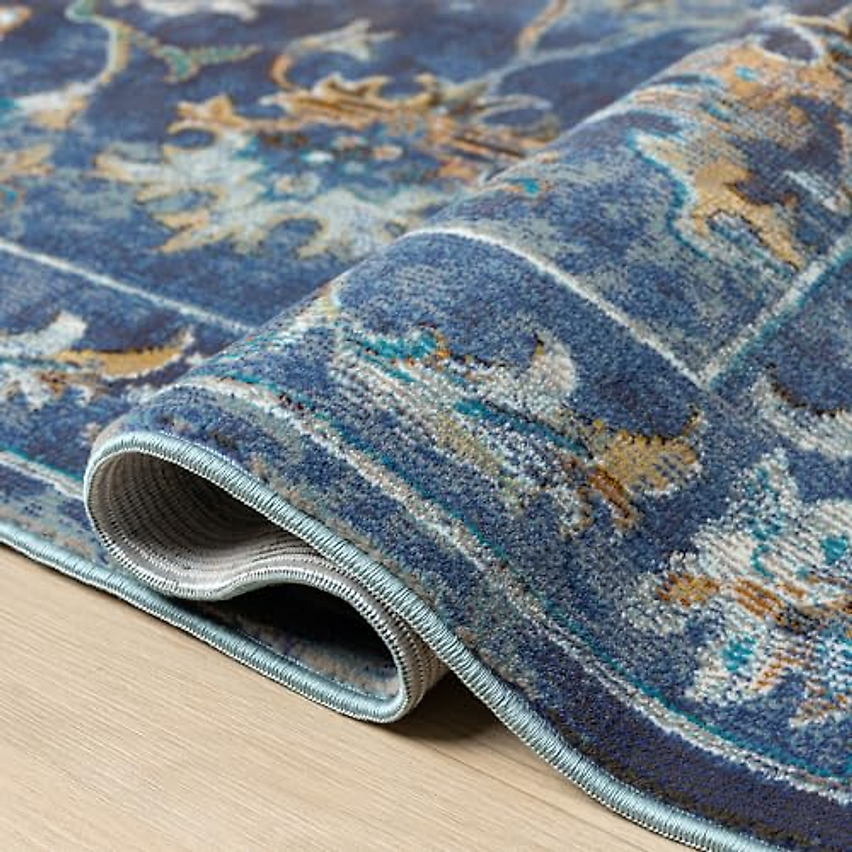 LR Home Gala Collection Area Rug, 8'9" x 11'9", Indigo Multi
