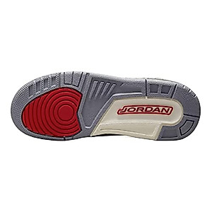 Nike Air Jordan 3 Retro White Cement Reimaged Big Kids 4.5Y, Summit White/Fire Red-black