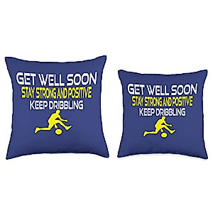 DesignsByKelley Best Wishes Fast Recovery Gifts Get Well Soon Basketball Gifts Boys Girls Teens Athletes Throw Pillow, 18x18, Multicolor