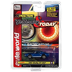 Auto World Xtraction 1967 Shelby GT500 Mustang (Blue) HO Scale Slot Car