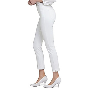 NYDJ womens Pull-on Skinny Ankle | Slimming & Flattering Fit Jeans, Optic White, 16 US