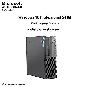 lenovo ThinkCentre M82 SFF Business Desktop Computer, Intel Core i5-3470 Quad-Core Processor 3.6GHz, 16GB RAM, 2TB HDD, DVD RW, USB, WIFI, Windows 10 Professional (Renewed)