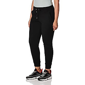Calvin Klein Women's Premium Performance Fleece Jogger, Black, Medium