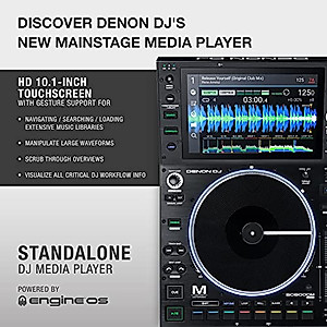 Denon DJ SC6000M PRIME –Standalone DJ Media Player with Motorized Platter, WiFi Music Streaming and 10.1-Inch Touchscreen