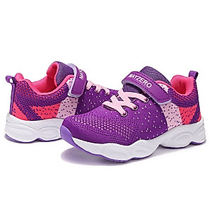 MAYZERO Kids Running Tennis Shoes Toddler Shoes Fashion Sneakers for Little Girls and Boys