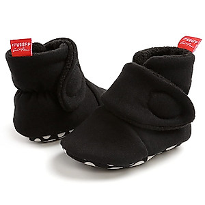 QWZban Baby Booties Infant Newborn Boys Girls Slippers Warm Crib Sock Shoes Indoor First Walker Prewalker