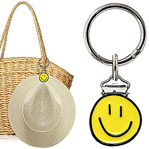 KEYDUACU Hat Clip - Hat Holder for Travel on Bag，Hat Clip for Travel (Metal, Yellow)