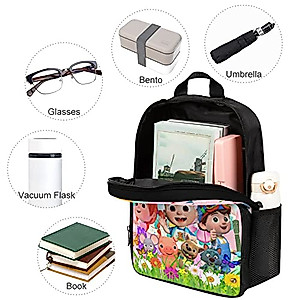 Vfraltvp 15in Cartoon Backpack Cute Travel Backpack Fashion Anime Daypack With 50pcs Stickers C1