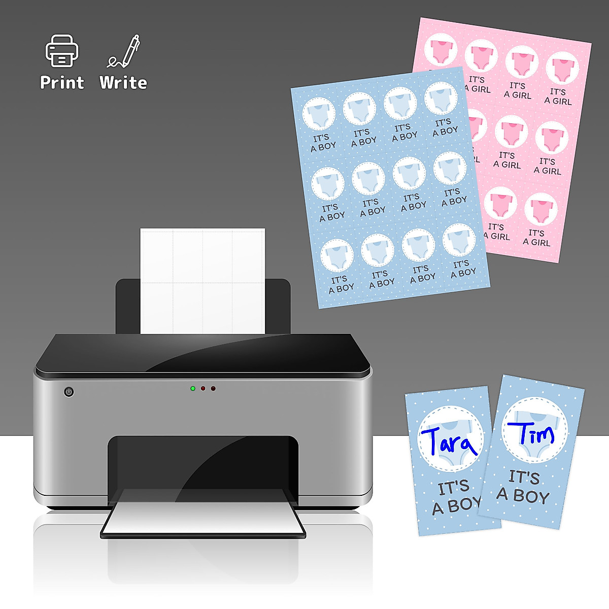 2000 Piece Printable Business Cards, Perforated Blank Card Stock Paper for Inkjet and Laser Printers, 3.5 x 2 Inches (2000)