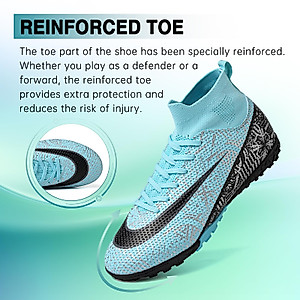 Soccer Cleats Mens Football Cleats Women Indoor Soccer Shoes Tacos de Futbol para Hombre Zapatos De Futbol para Hombre Football Shoes for Youth Professional Training Soccer Shoe TF