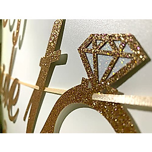 Concico Bridal Shower Decorations - Bride to be happily ever after Banner and Photo Banner for Bridal Shower/Wedding/Engagement Party Kit Supplies Decorations decor(Rose Gold)