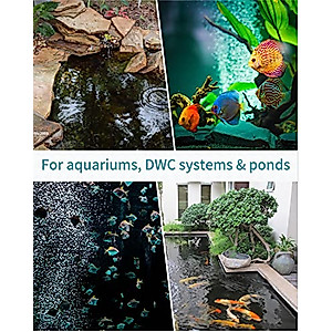 Pawfly 12 Inch Air Stone Grey Mineral Bubble Stone Bar Diffuser Bubbler Airstones for Aquarium, Fish Tank, and Pump