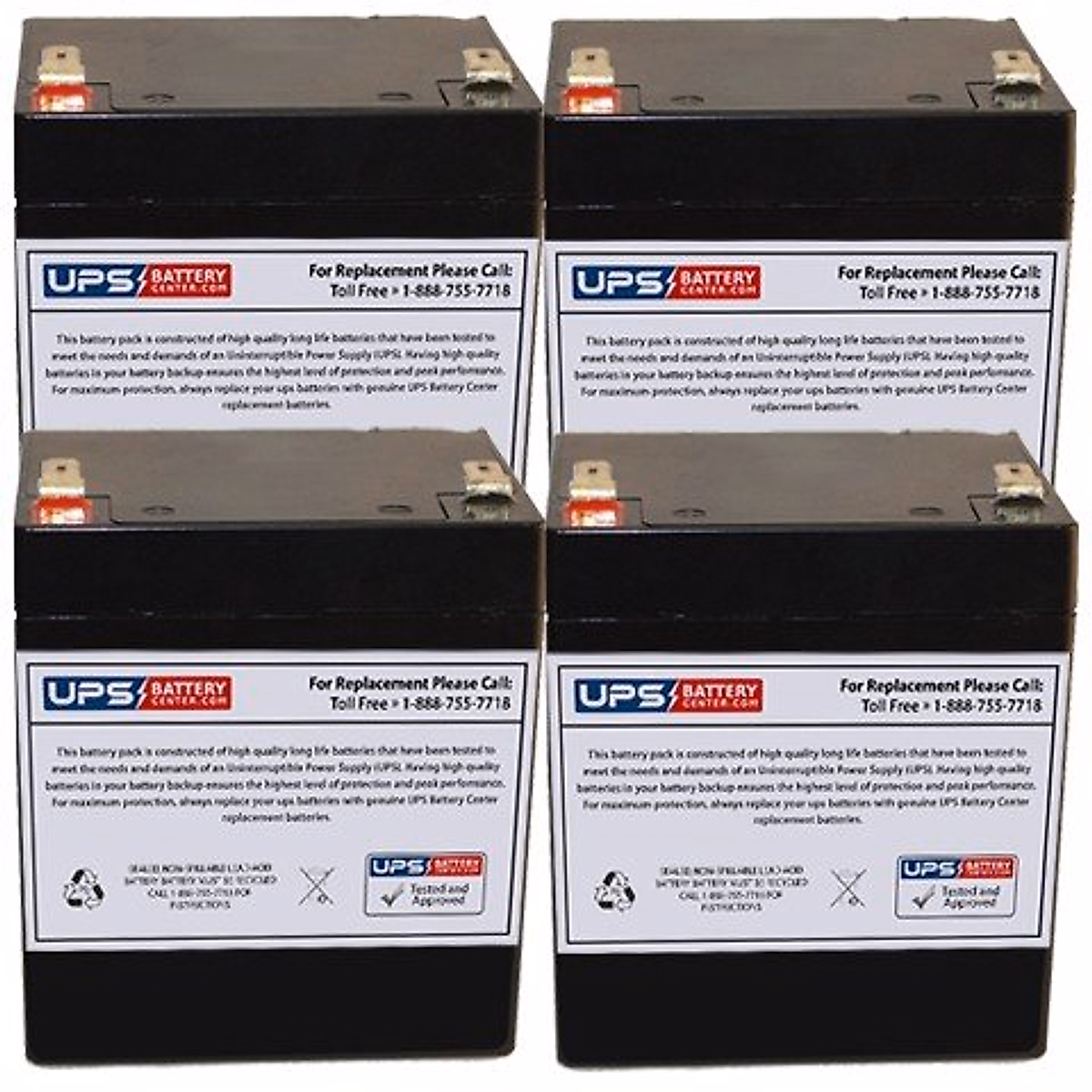 Emerson-Liebert GXT3 1000 UPS (GXT3-1000RT120) Compatible Replacement Battery Set