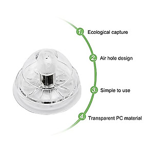 DONGKER Transparent Snail Catcher, Aquarium Snail Trap Snail Box with Fishing Line for Aquarium Fish Tank