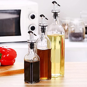 5PCS Oil Sprayer, Drip Wine Pourers Liquor Dispenser, Leak-proof Nozzle ABS Lock Sauce Boat Bottle Stopper Of Kitchen Bar BBQ Tool